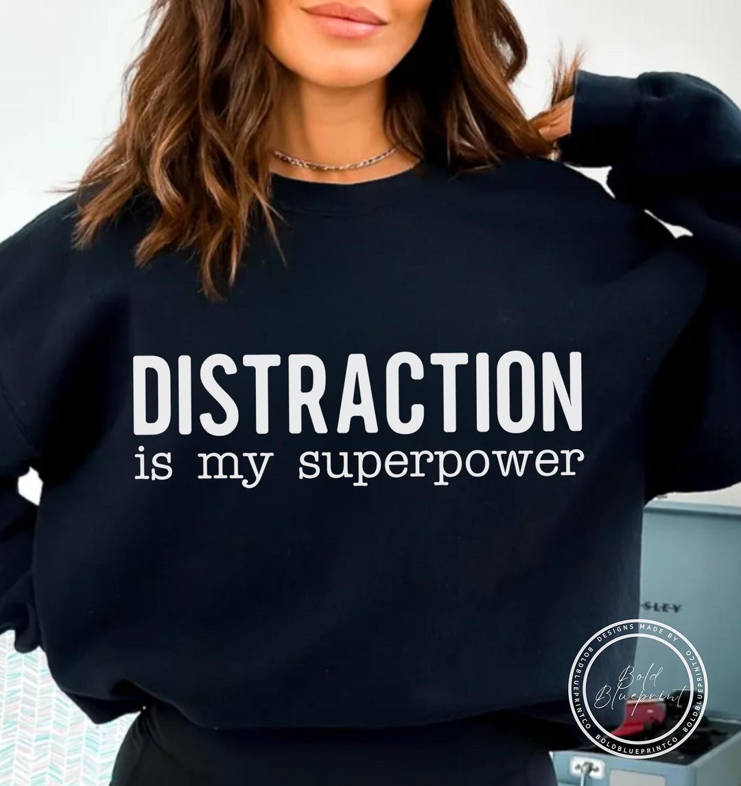 Distraction is My Superpower, SVG, PNG - Etsy