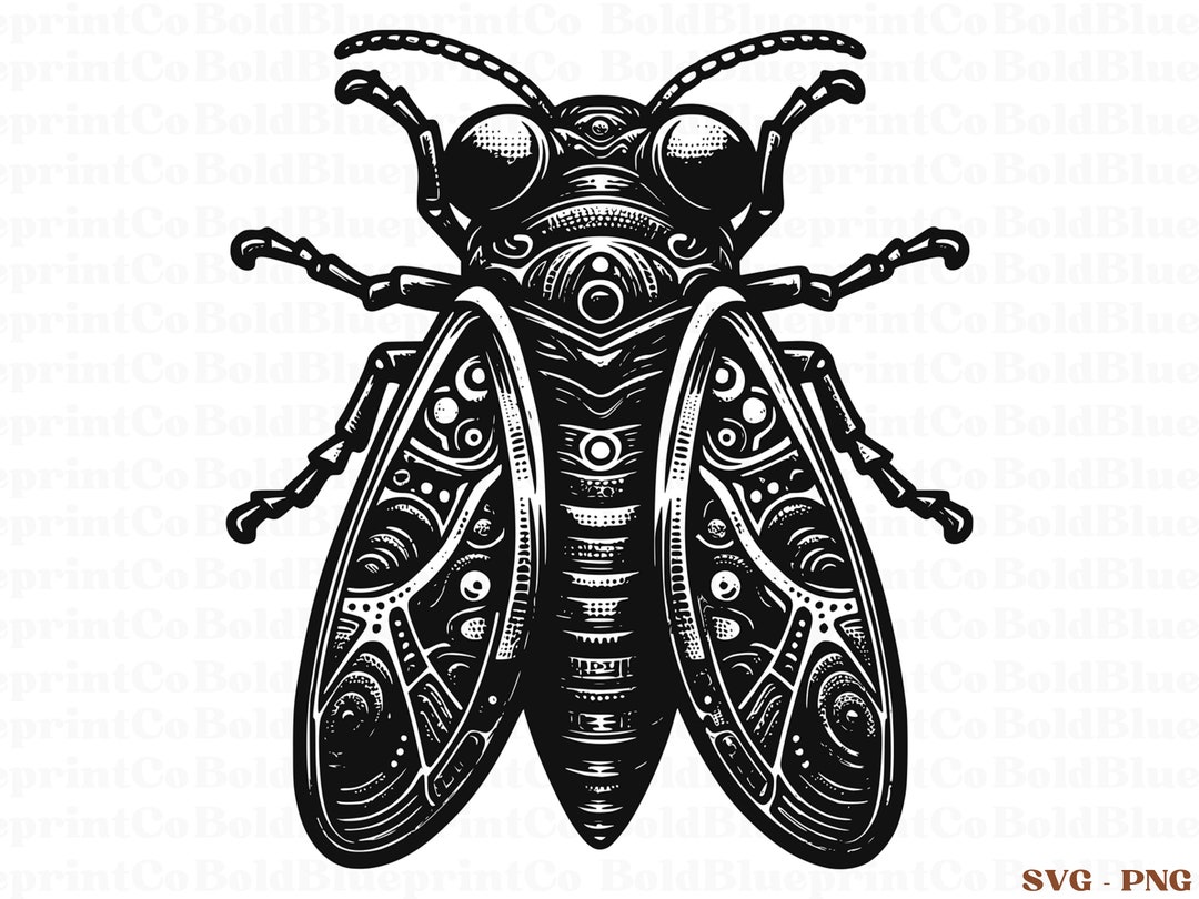 Cicada 2024 SVG, PNG, Clipart, Vector, Gift, Cicada Drawing, Year of ...