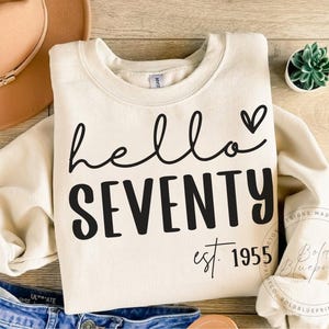 Hello Seventy SVG, PNG, Birthday Svg, 70th Birthday, Birthday Shirt ...