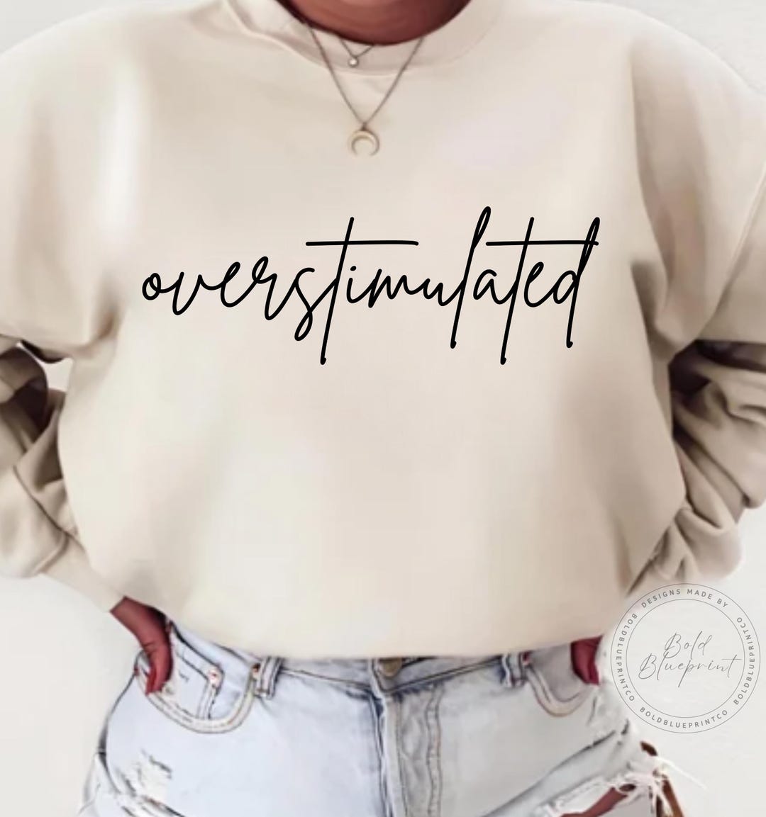 Overstimulated SVG, PNG - Etsy