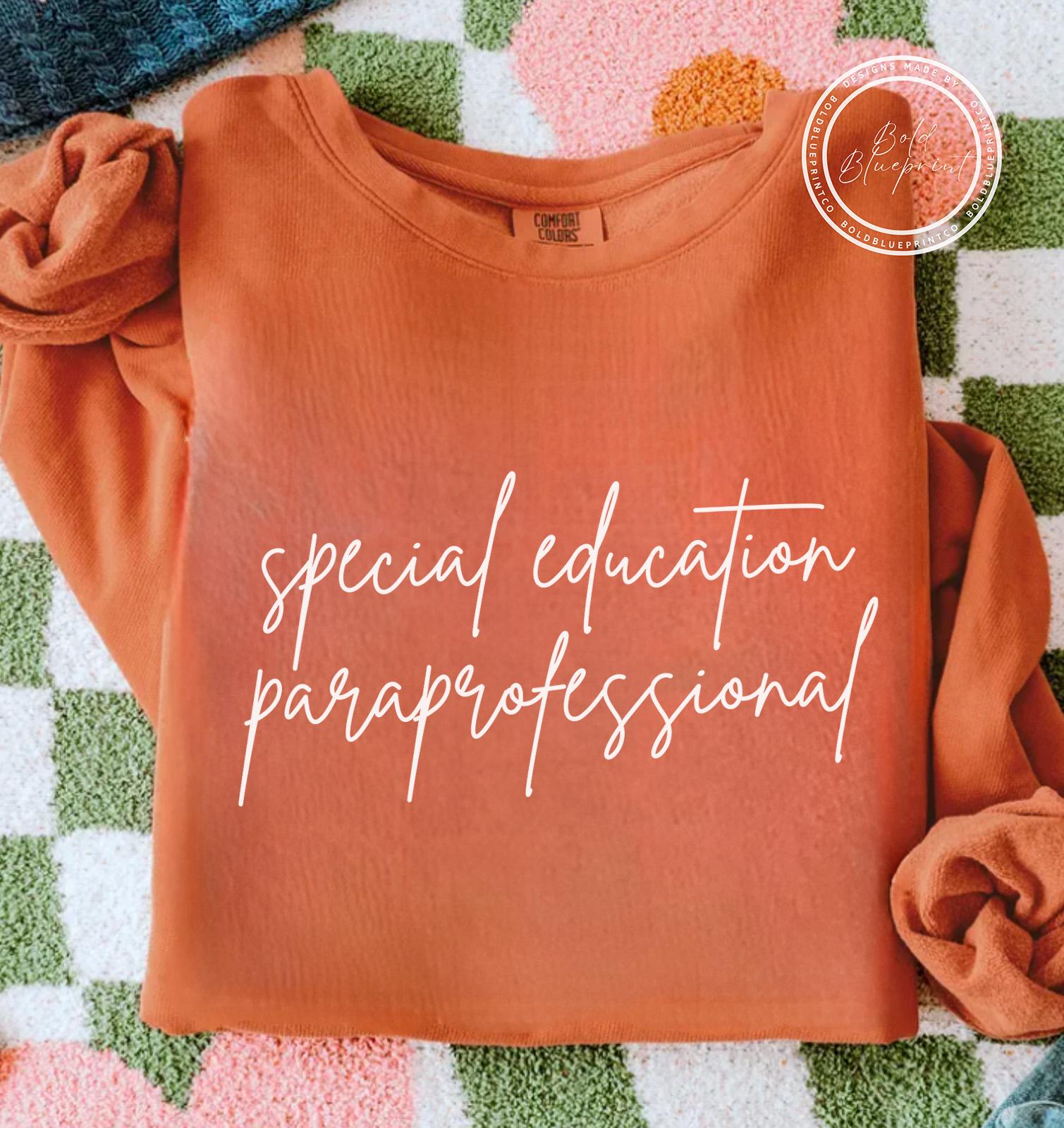 Sped Para SVG, PNG, Special Education Paraprofessional - Etsy