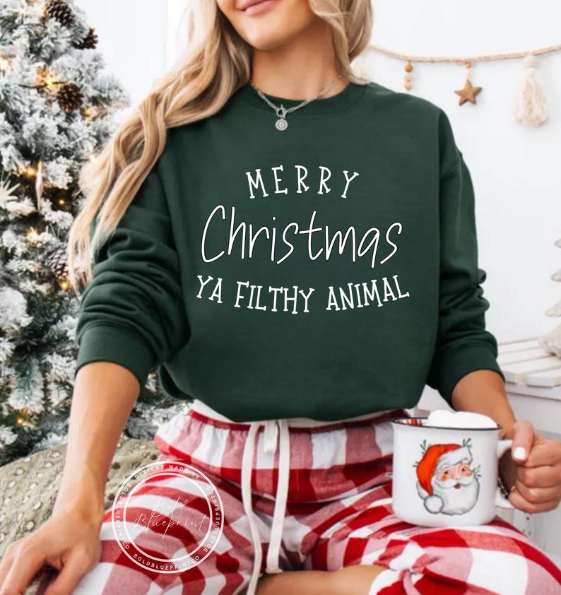 Merry Christmas Ya Filthy Animal SVG, PNG, Ya Filthy Animal Svg, Merry ...