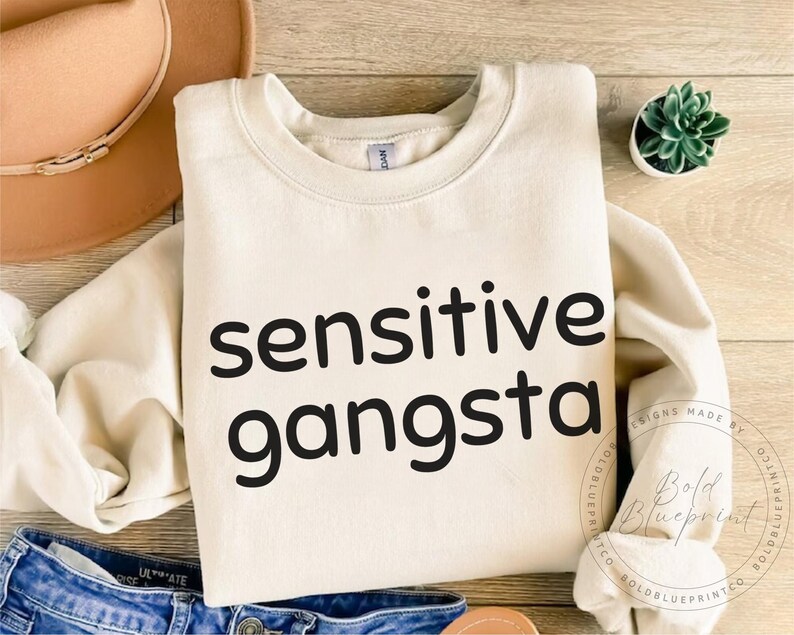 Sensitive Gangsta Design Bundle: SVG, PNG Files (digital Download - Etsy