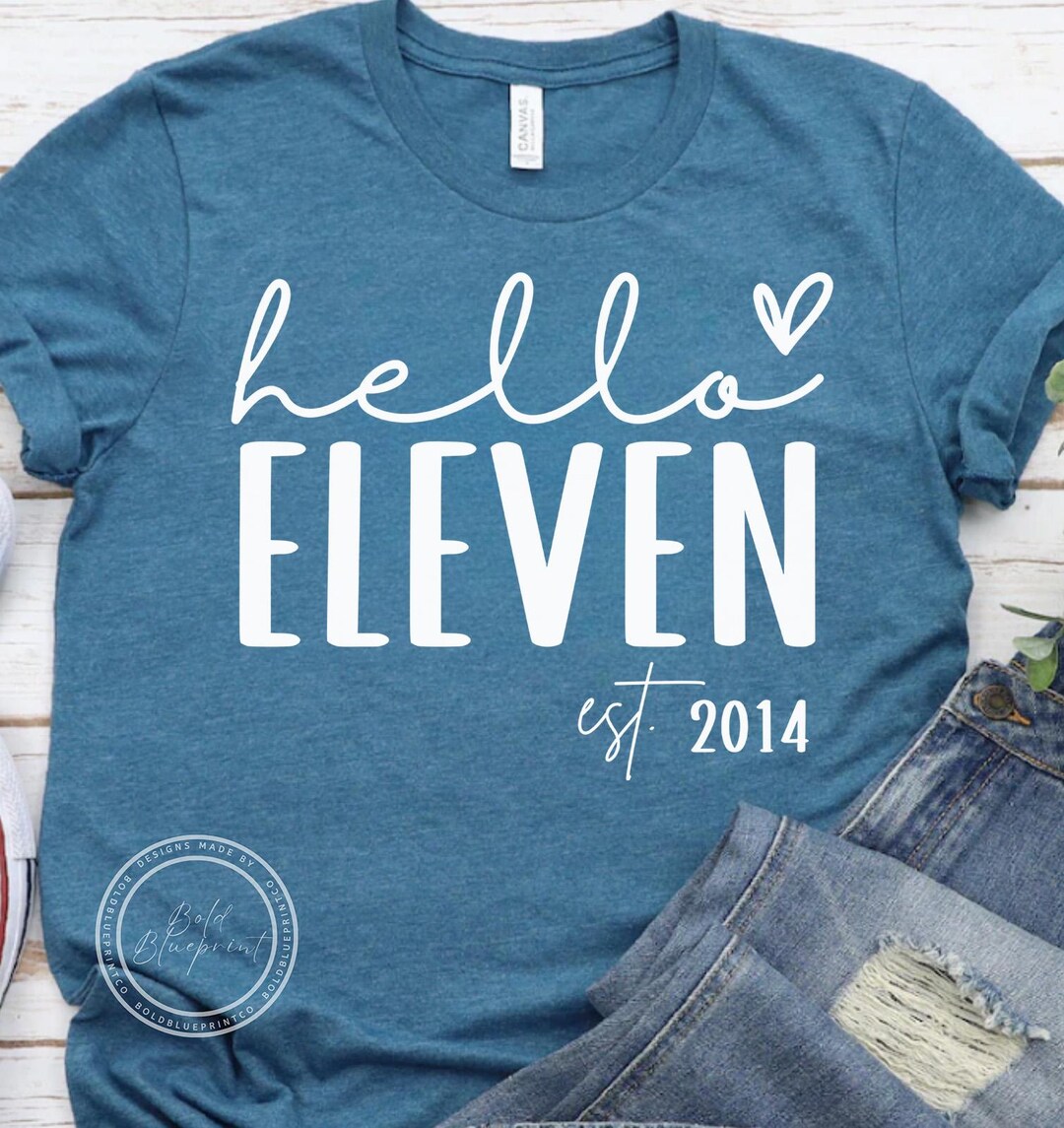 Hello Eleven SVG, PNG, Birthday Svg, 11th, Birthday Shirt, 2014 Svg ...