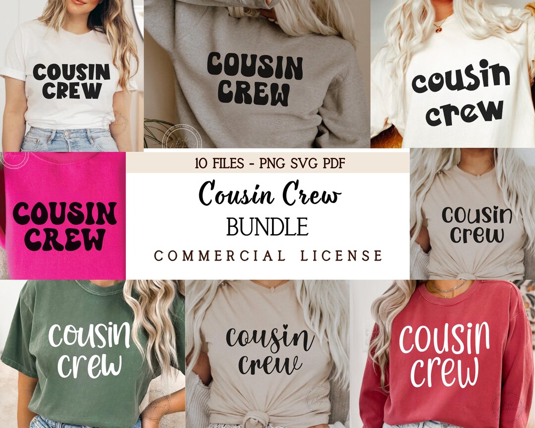 Cousin Crew SVG, PNG PDF, Bundle, Cousin Crew Svg Design, Cousin Png ...