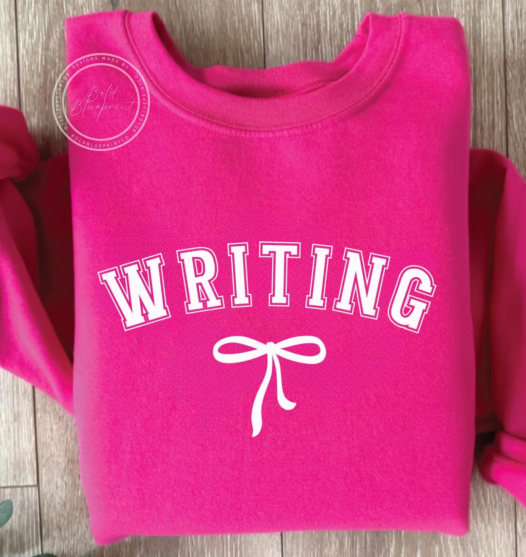 Writing SVG, PNG, Coquette, Bow, Gift for Writer, Author, Writer Svg ...