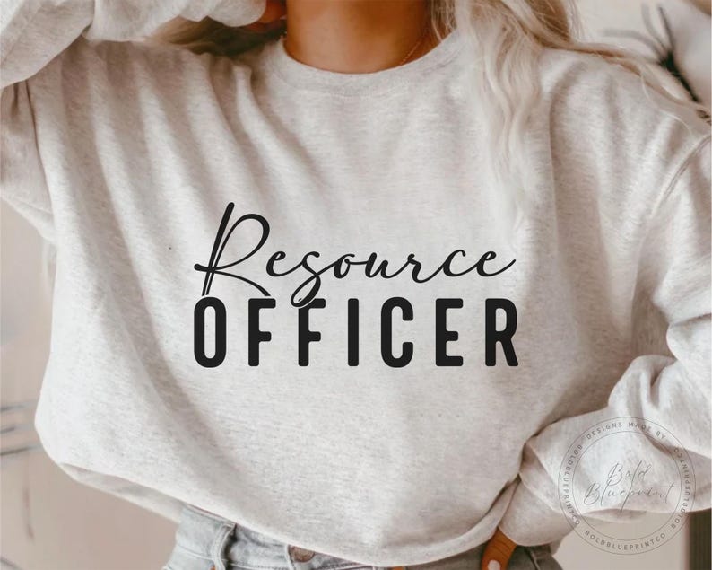 Resource Officer SVG PNG: T-shirt Design, Decal (digital Download) - Etsy