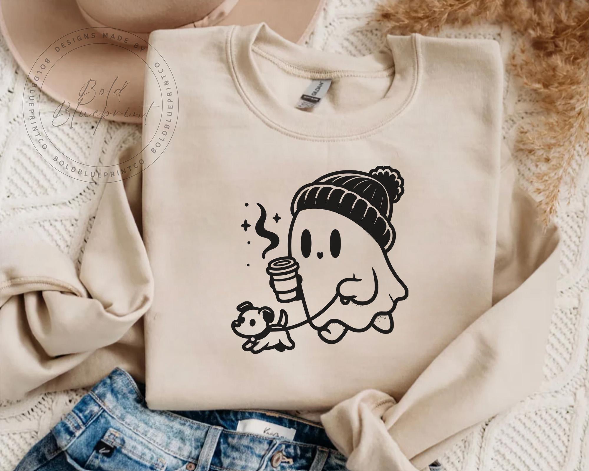 Ghost Walking Dog, PNG, SVG, PDF, Jpg, Ghost Clipart, Halloween Svg ...