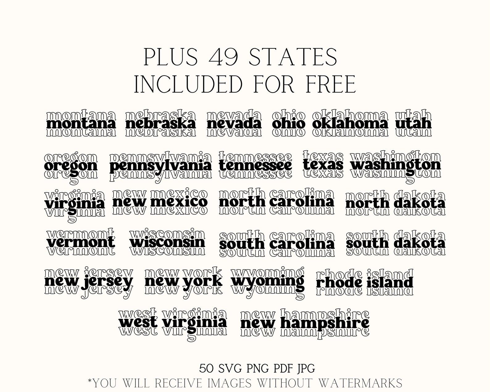 Love Iowa State, PNG, SVG, PDF, Jpg, Stacked Iowa, Retro Iowa, Groovy ...