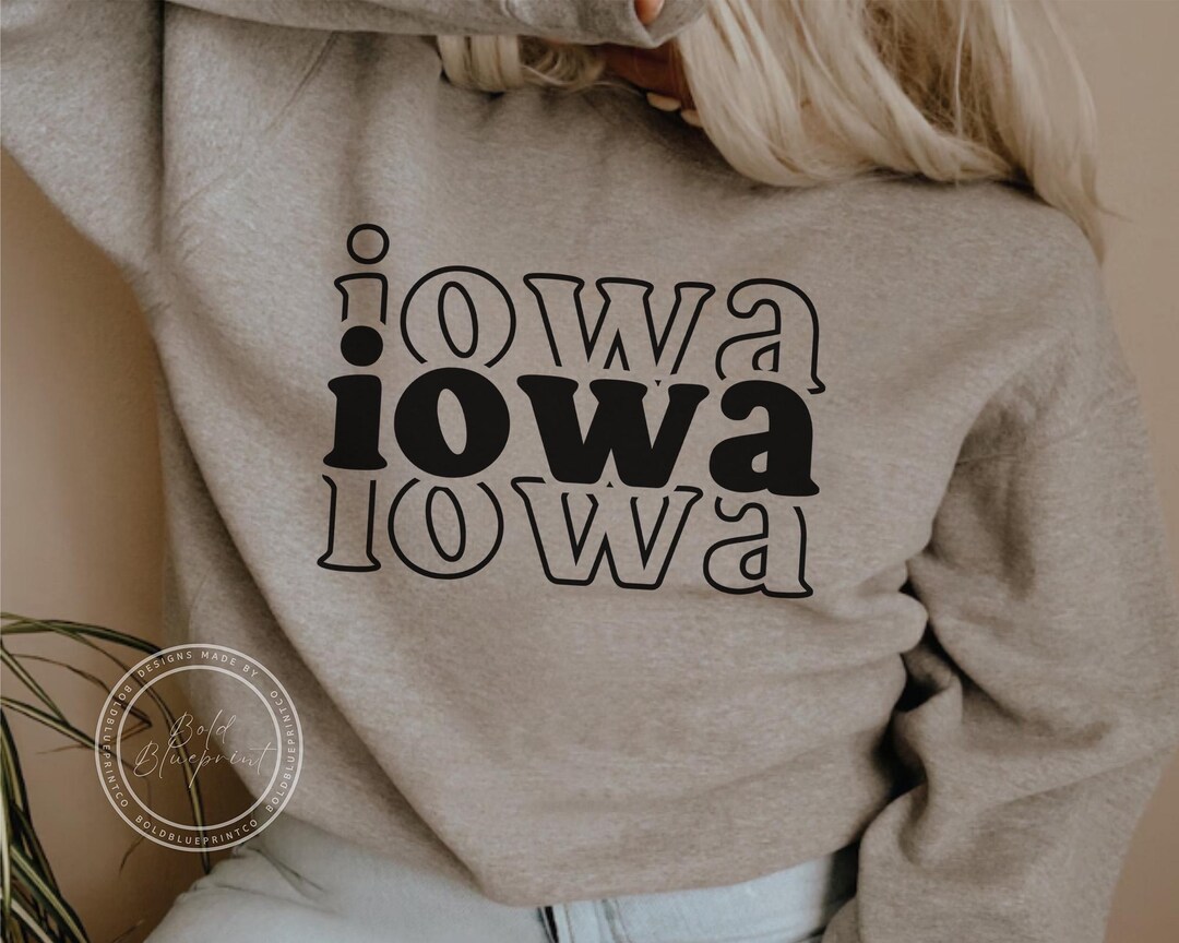 Love Iowa State, PNG, SVG, PDF, Jpg, Stacked Iowa, Retro Iowa, Groovy ...