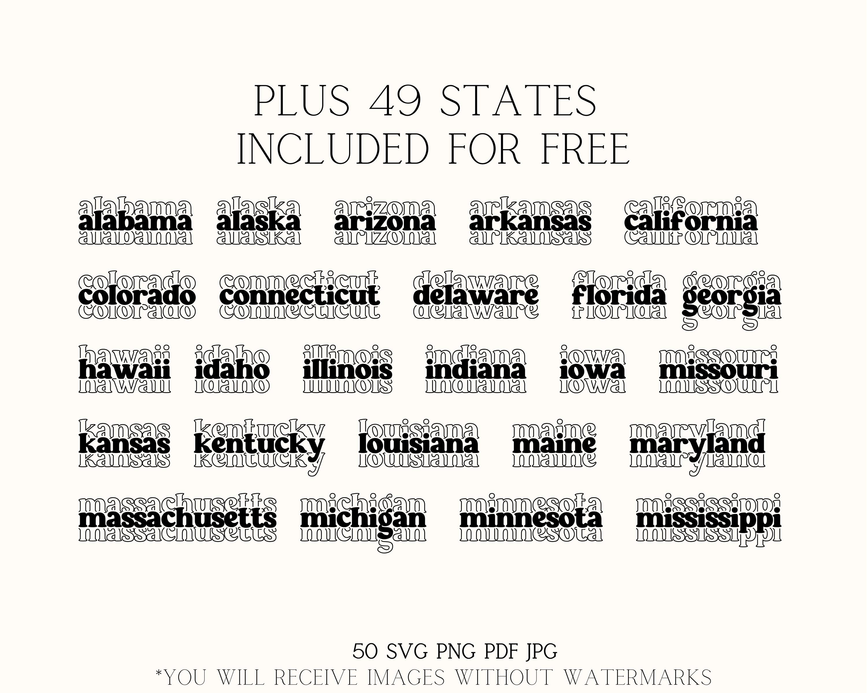 Love Iowa State, PNG, SVG, PDF, Jpg, Stacked Iowa, Retro Iowa, Groovy ...