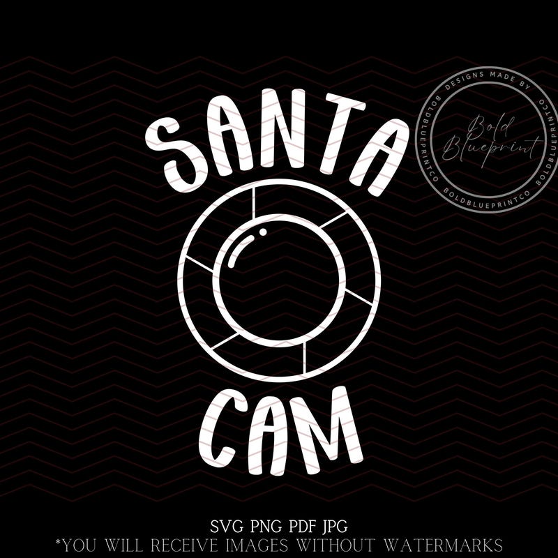Santa Cam Svg - Etsy