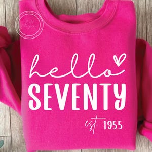 Hello Seventy SVG, PNG, Birthday Svg, 70th Birthday, Birthday Shirt ...