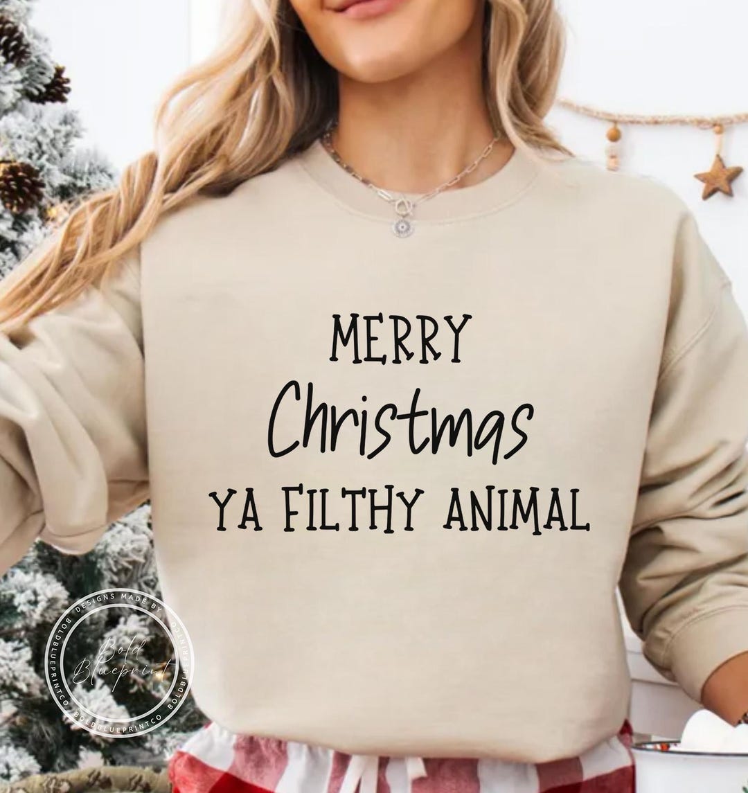 Merry Christmas Ya Filthy Animal SVG, PNG, Ya Filthy Animal Svg, Merry ...