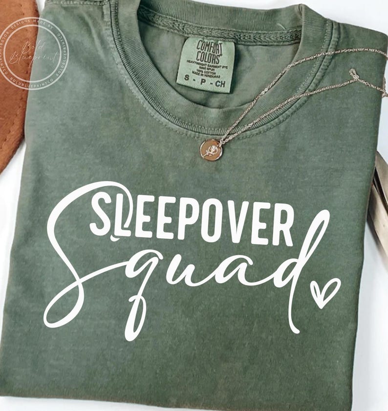 Sleepover Squad SVG, PNG, Heart, Sleepover, Squad, Besties, Slumber ...
