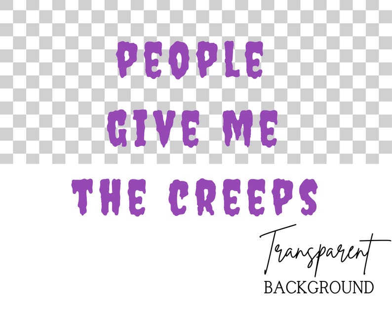 Spooky Season PNG, SVG, Summerween, People Give Me the Creeps, Cute Halloween Design, Spooky ...