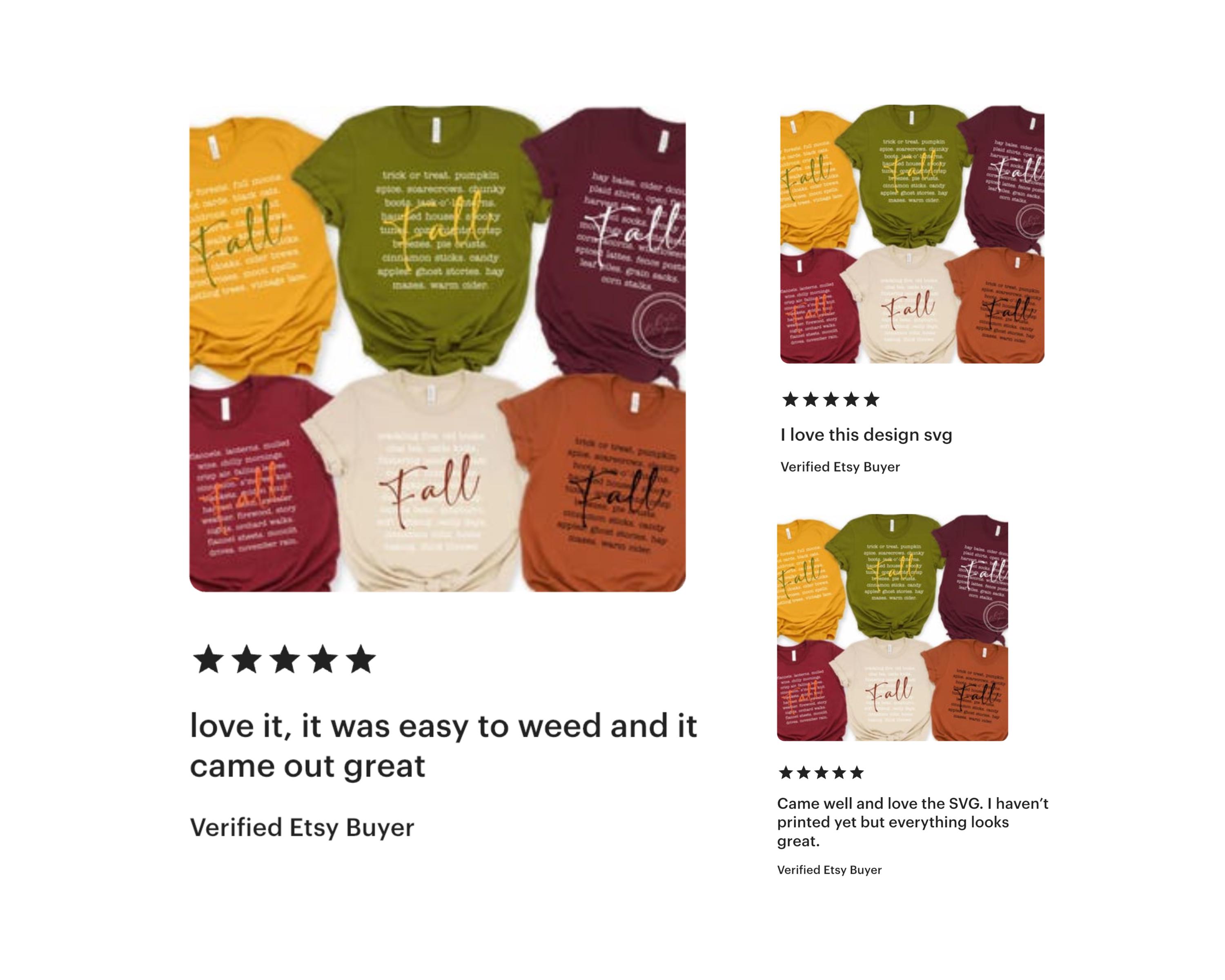 Fall Words SVG, PNG, 5 Designs, Bundle - Etsy