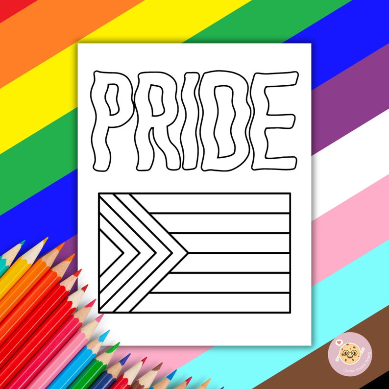 LGBTQ Pride Coloring Pages PDF File | Instant Download | Digital ...