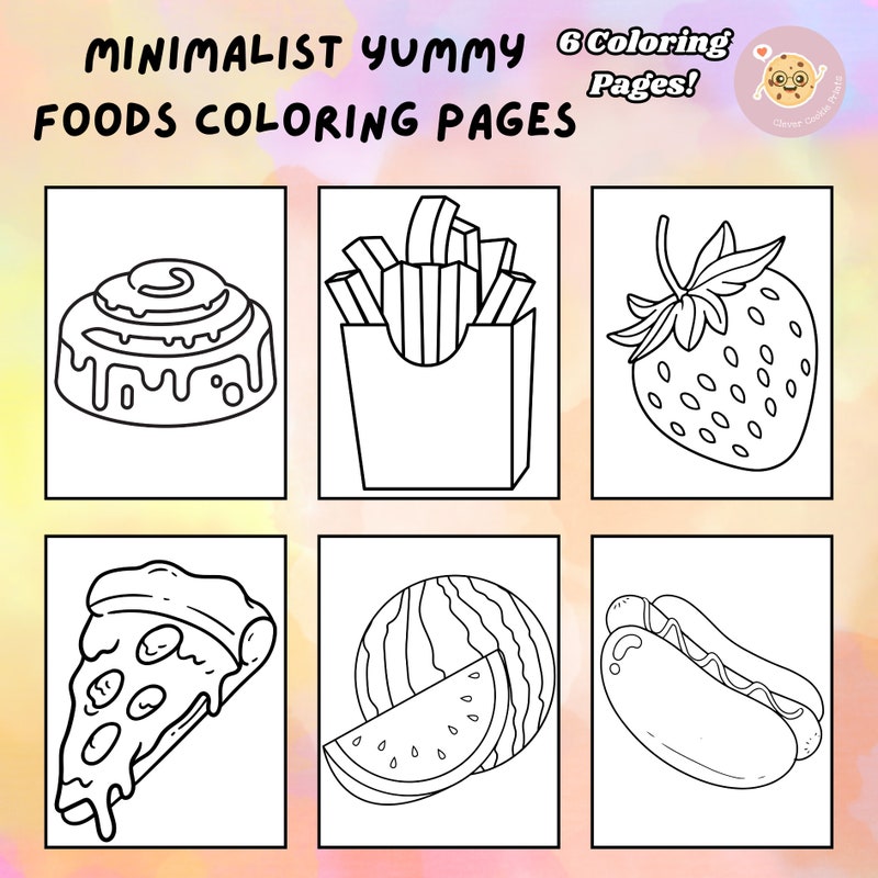 Food Coloring Book - Etsy