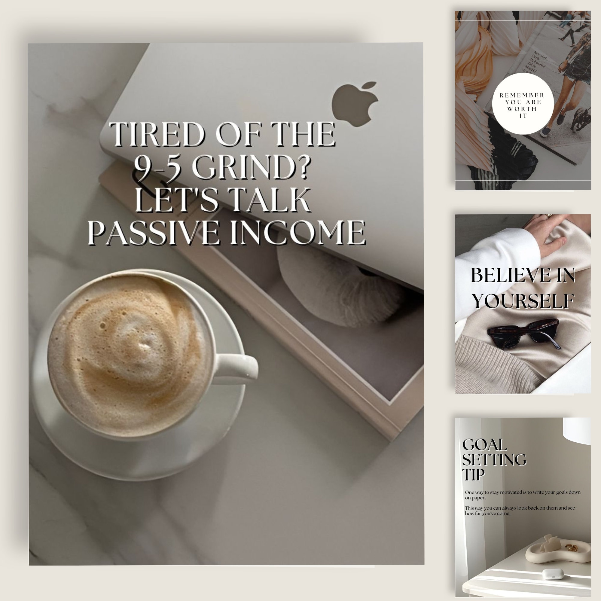 Faceless Aesthetic Posts Social Media Posts Faceless Marketing ...