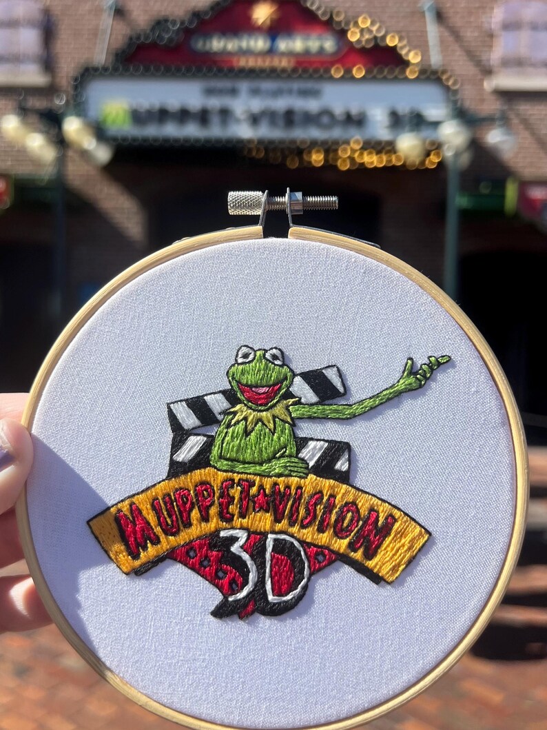 Muppet Vision Sign Hand Embroidered Decor in 6 Inch Wooden Hoop - Etsy UK