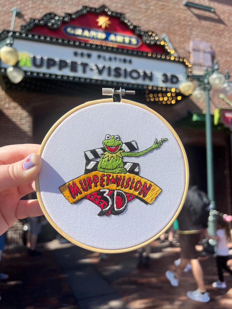 Muppet Vision Sign Hand Embroidered Decor in 6 Inch Wooden Hoop - Etsy UK