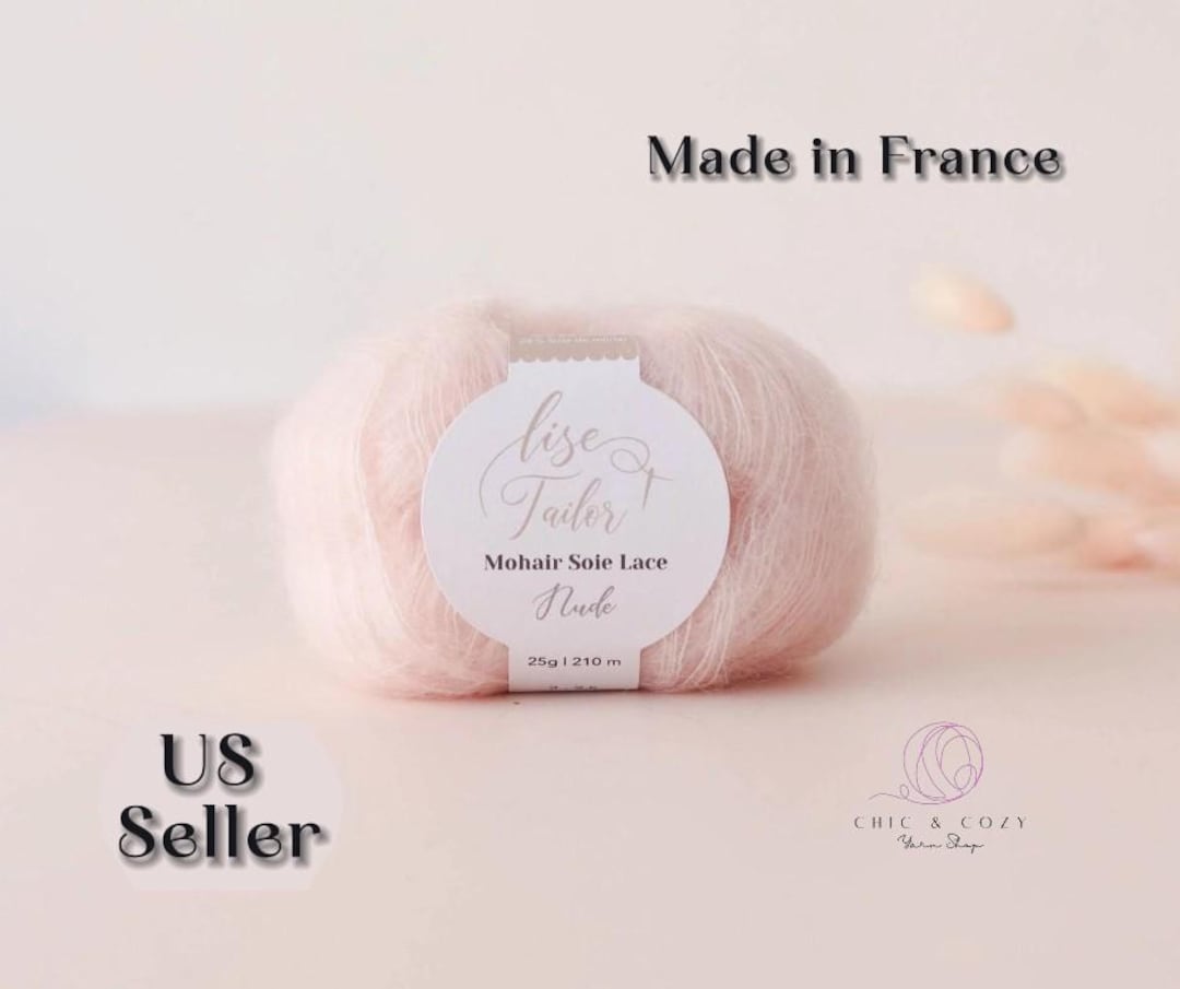 Mohair Yarn Matching Color Merino Wool Light Pink Yarn Lace Sport DK ...