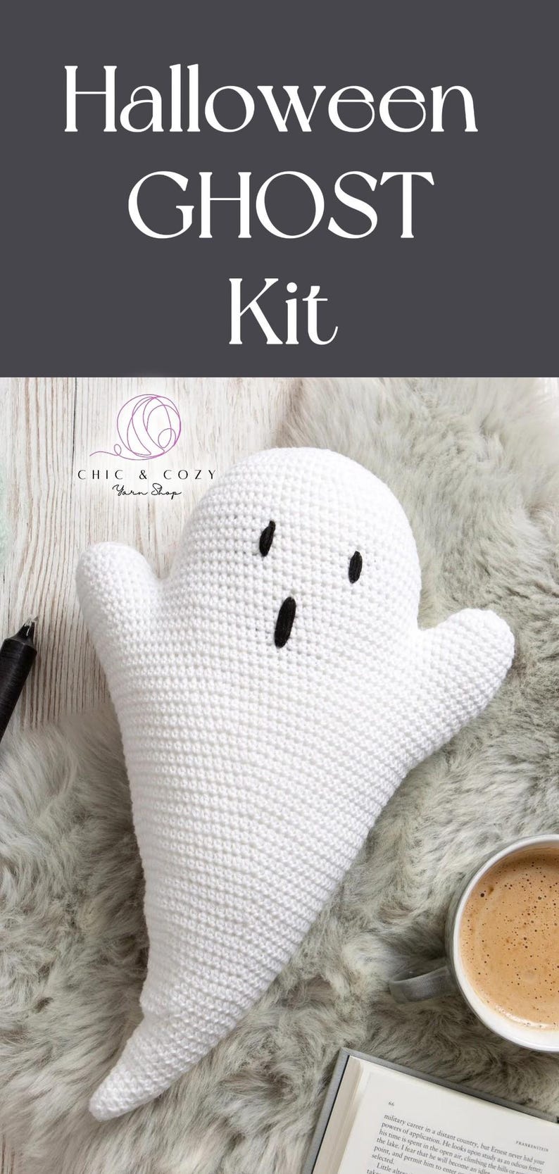 Ghost Crochet Kit Halloween Ghost Kit Gift Box Home Decor Piece Gift ...