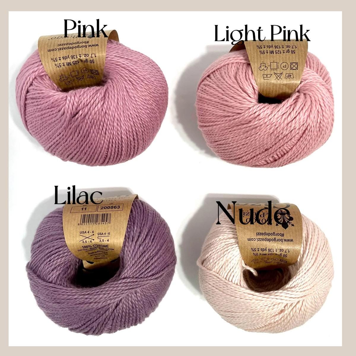 Cotton Yarn 100% Egyptian Cotton Soft Cotton Premium Yarn DK Weight ...