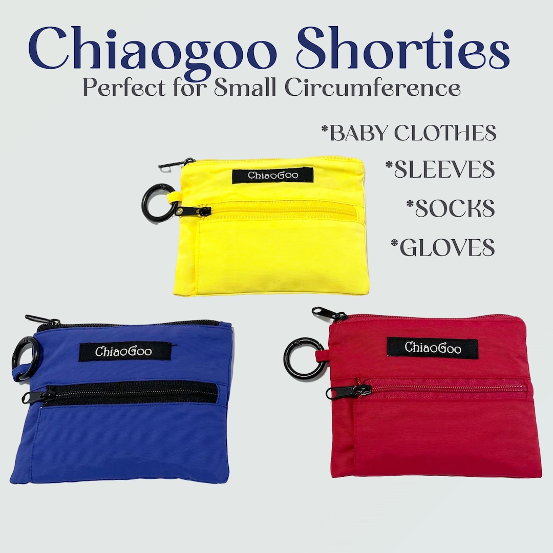 Chiaogoo Knitting Needle Chiaogoo SHORTIE TWIST Red Blue Yellow Shortie ...
