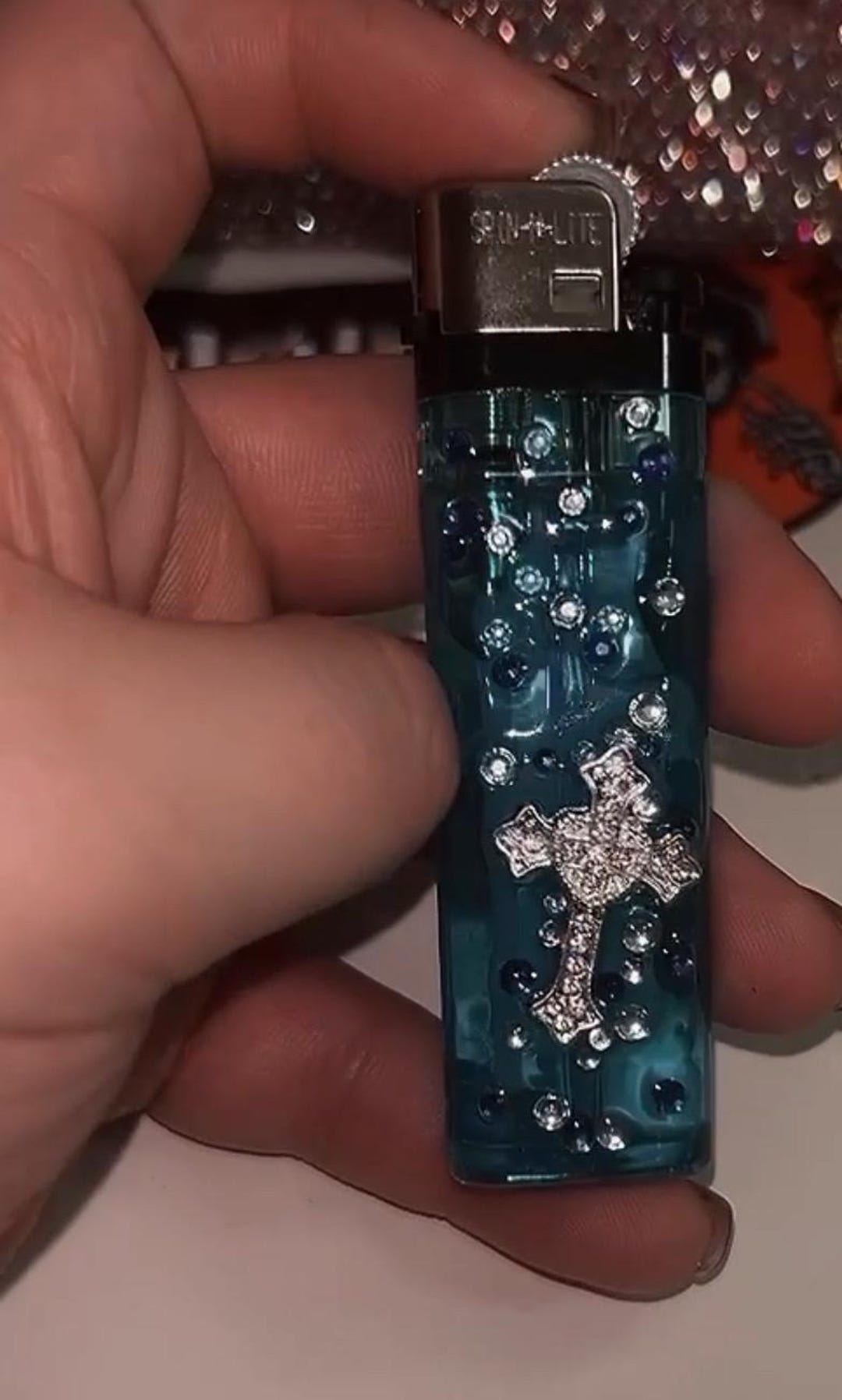 PREMADE Blue Y2K Lighter - Etsy