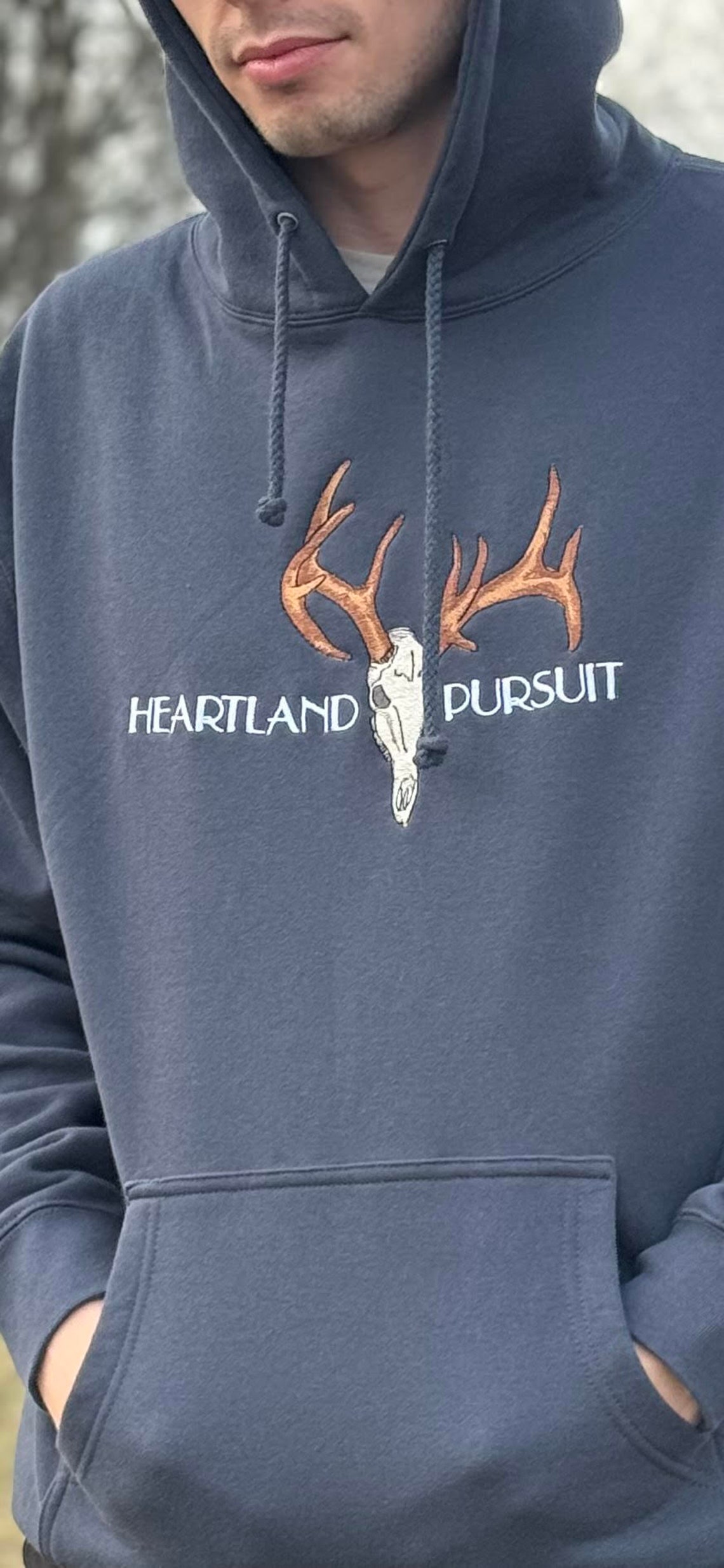 European Deer Mount Hoodie | Heavy Weight Hoodie | Buck Hunter ...