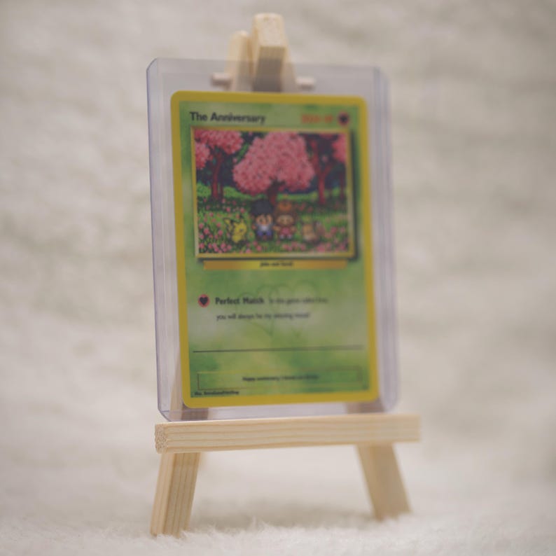 Custom Pokemon Card Event/couple/anniversary/birthday/valentine Gift - Etsy