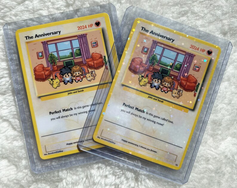 Custom Pokemon Card Event/couple/anniversary/birthday/valentine Gift - Etsy