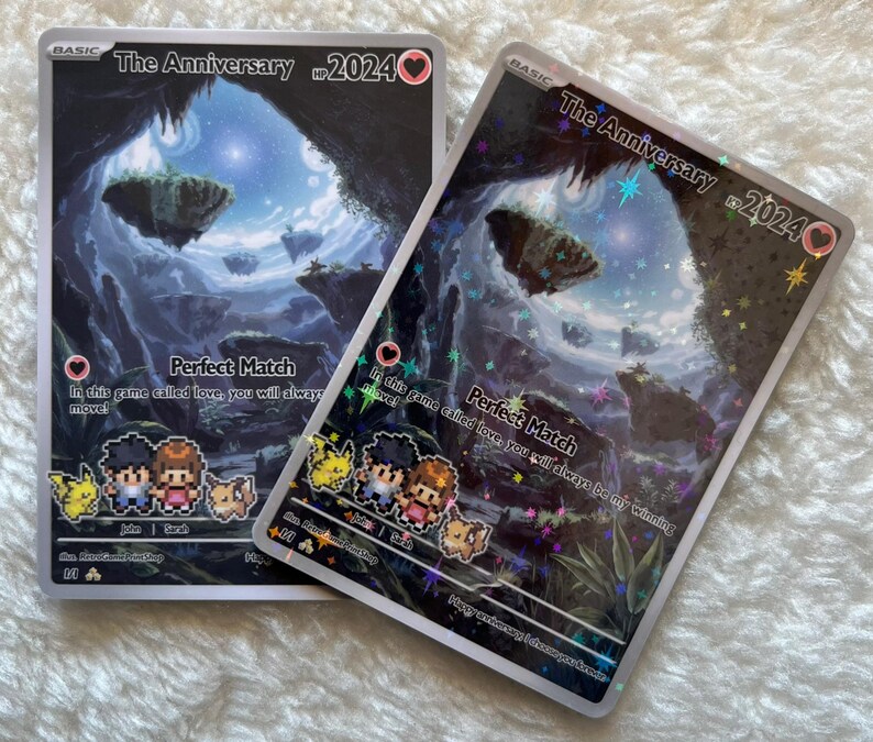 Custom Pokemon Card Event/couple/anniversary/birthday/valentine Gift - Etsy