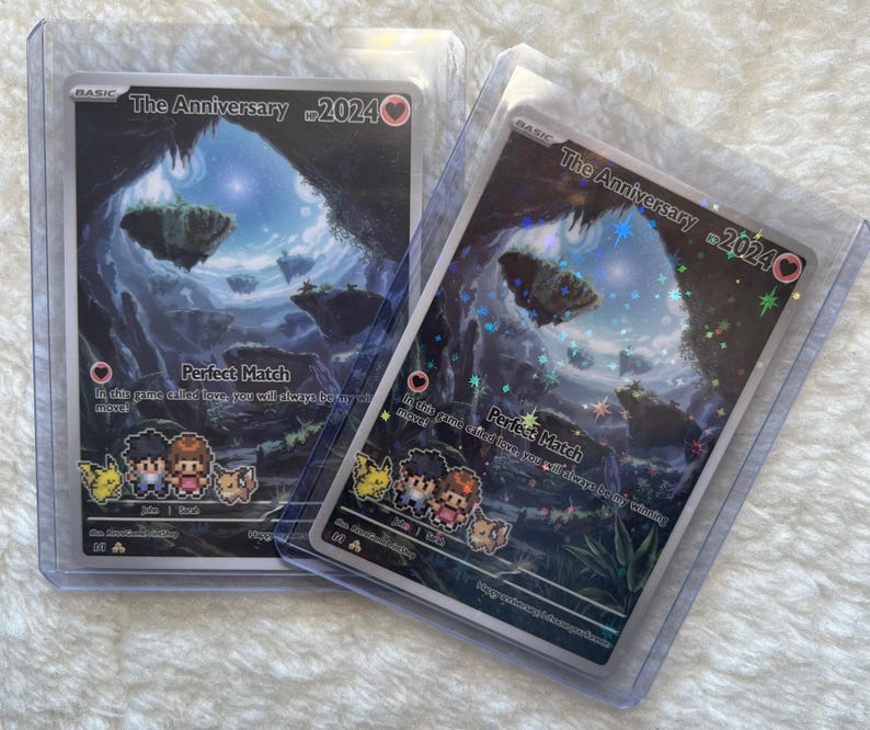 Custom Pokemon Card Event/couple/anniversary/birthday/valentine Gift - Etsy