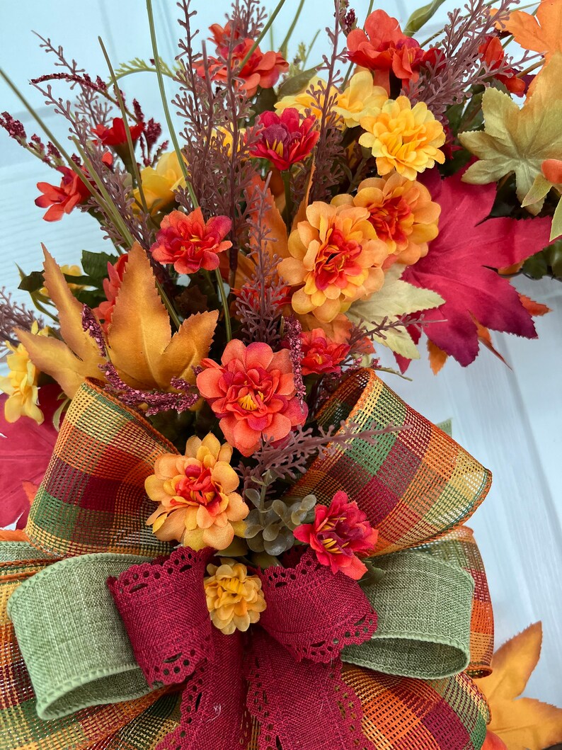 Fall Wreath, Vibrant Color Wreath, Autumn Wreath, Fall Florals, Fall ...
