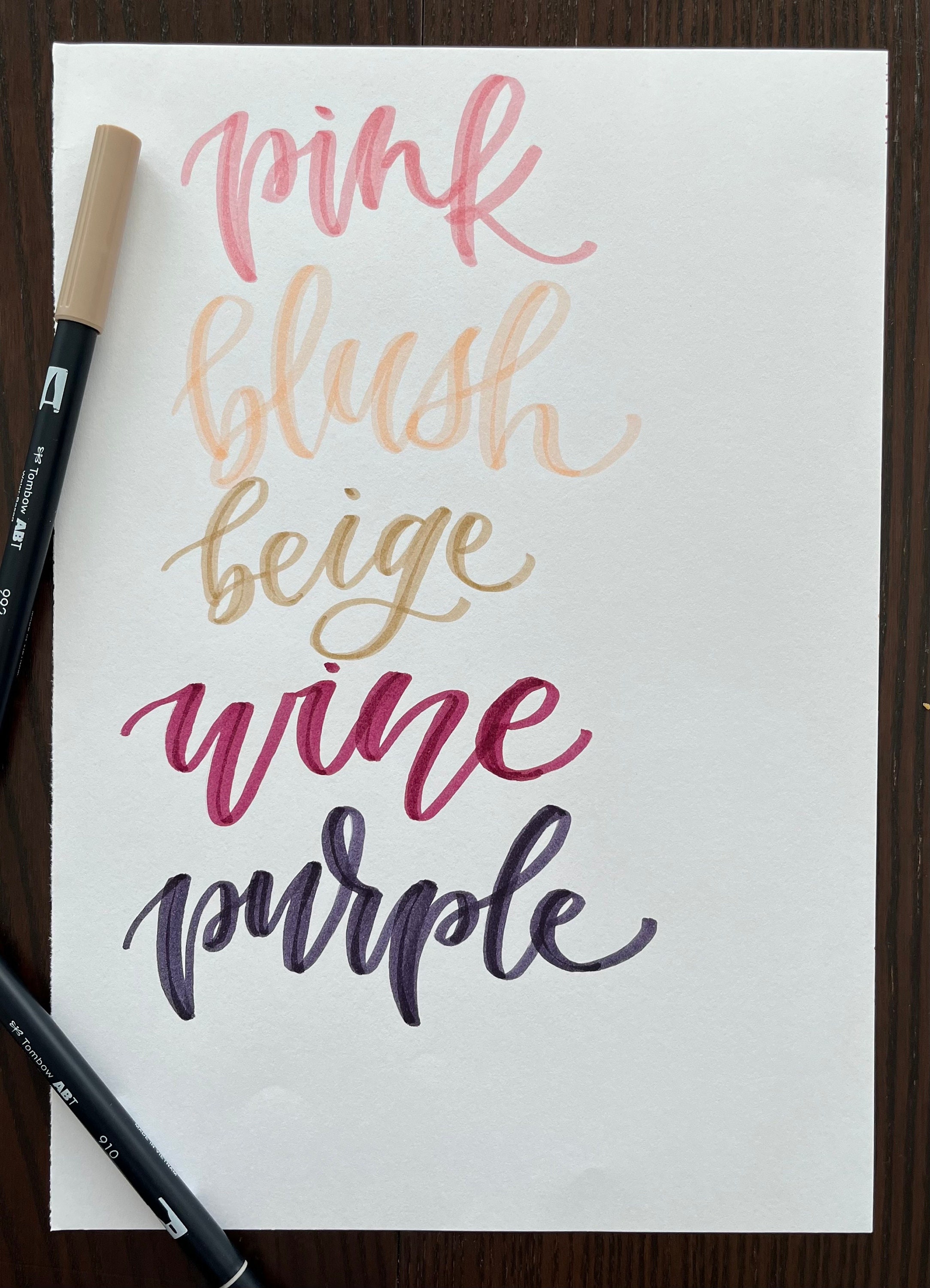 Custom Brush Pen Calligraphy - Etsy