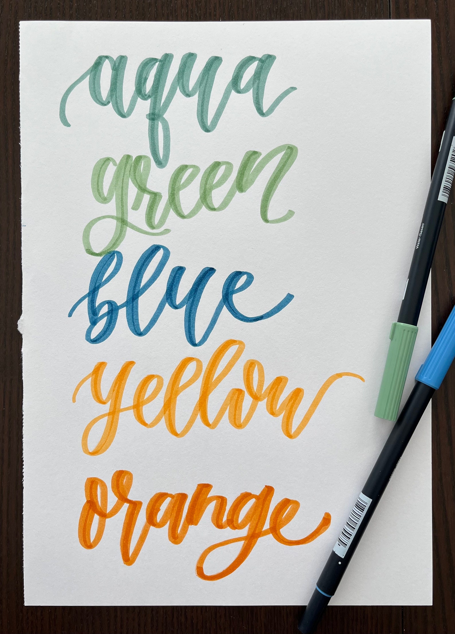 Custom Brush Pen Calligraphy - Etsy