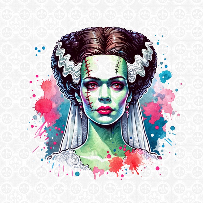 Monster Bride Svg Png Digital File - Etsy