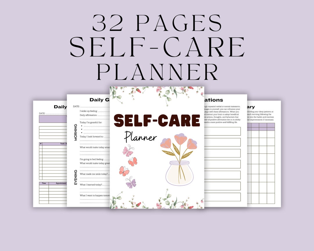 Ultimate Self-care Journal - All-in-one Printable Planner With Trackers ...