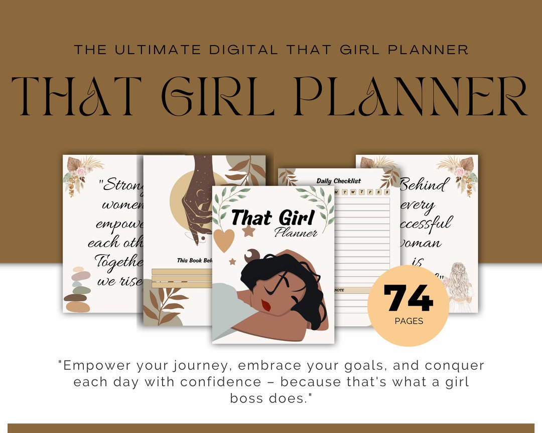 That Girl Planner - Self Care Planner - Habit Tracker - Period Tracker ...