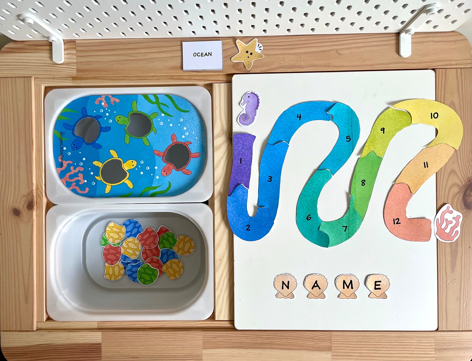 Sea Life Ocean Activity Kit, Preschool Classroom Printables, Turtle ...