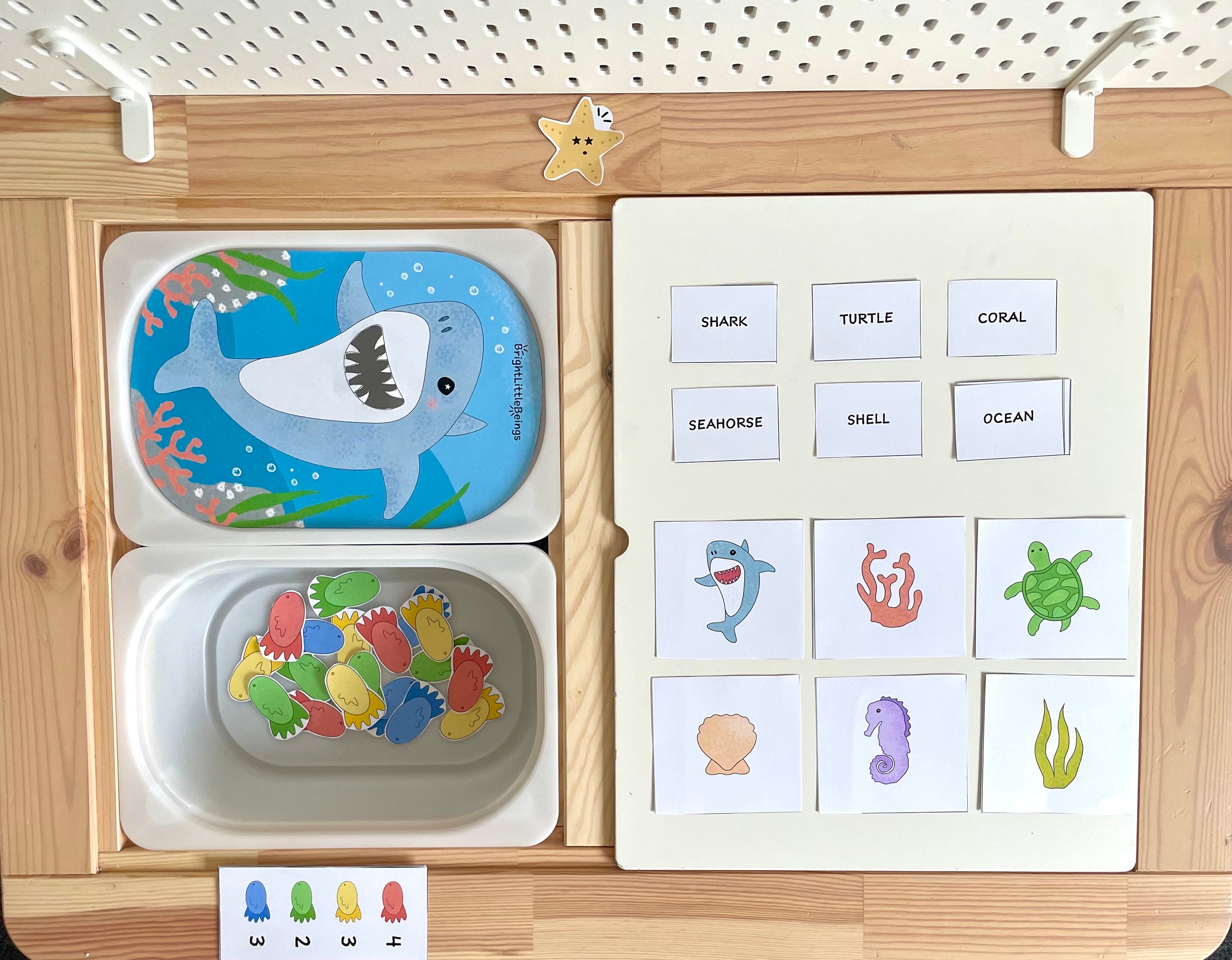 Sea Life Ocean Activity Kit, Preschool Classroom Printables, Turtle ...