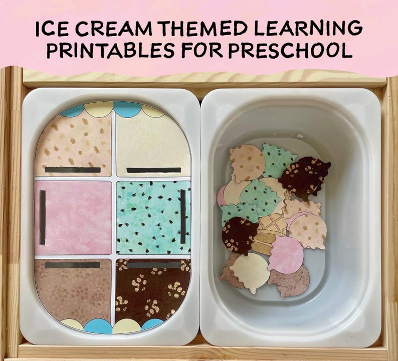 Ice Cream Theme Activity Kit, Preschool Classroom Printables ...