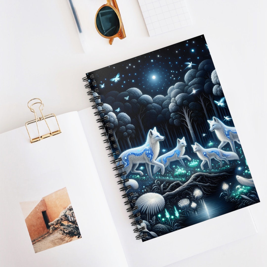 Whispers of the Luminous Forest Spiral Notebook Ruled Line - Etsy