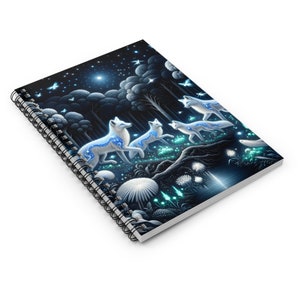Whispers of the Luminous Forest Spiral Notebook Ruled Line - Etsy