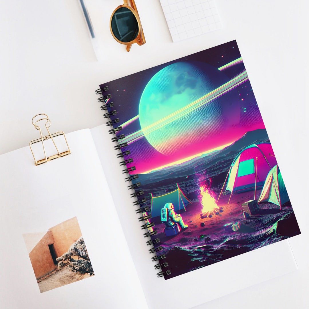 Astronauts Gone Wild: Campfire Edition Spiral Notebook Ruled Line - Etsy