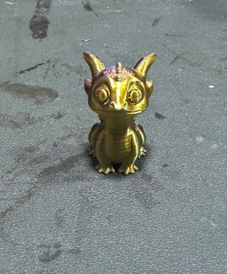 3D Printed Baby Dragon in Egg: Tri-color Desk Decor - Etsy