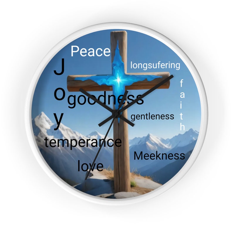 Cross Wall Clock - Etsy